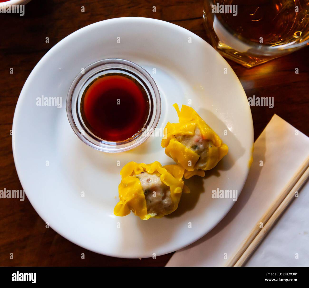 Japanese steamed dumplings Siu mai Stock Photo - Alamy
