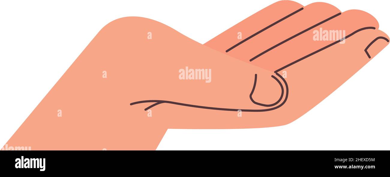 hand human receiving Stock Vector Image & Art - Alamy