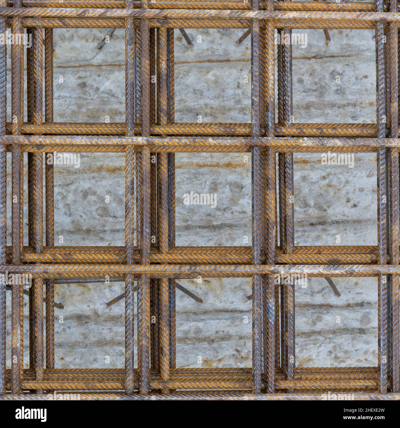 detail of iron rod for reinforcement of the base plate Stock Photo - Alamy