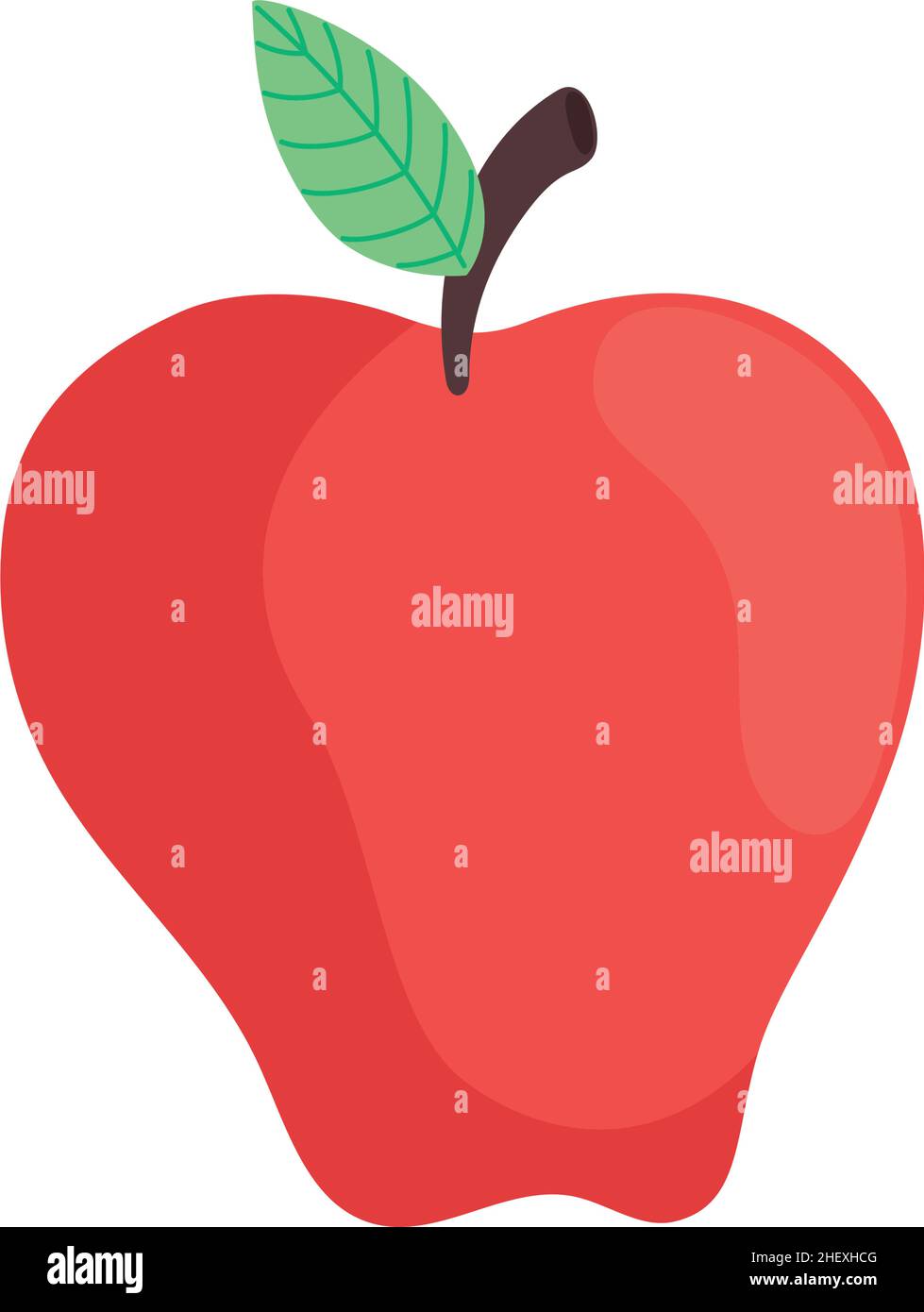 apple red fruit Stock Vector Image & Art - Alamy