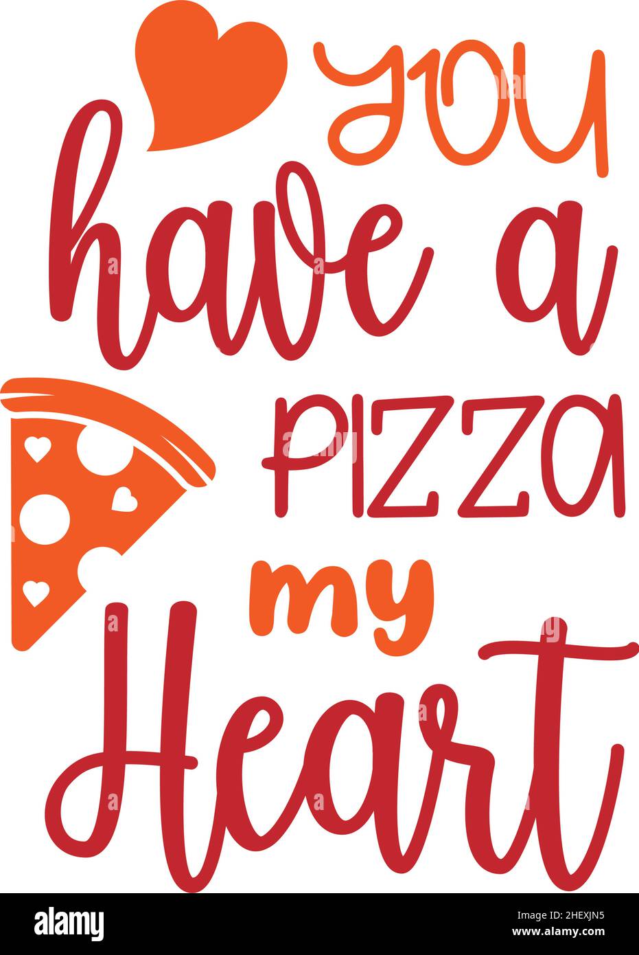 Pizza my heart vector vectors hi-res stock photography and images - Alamy
