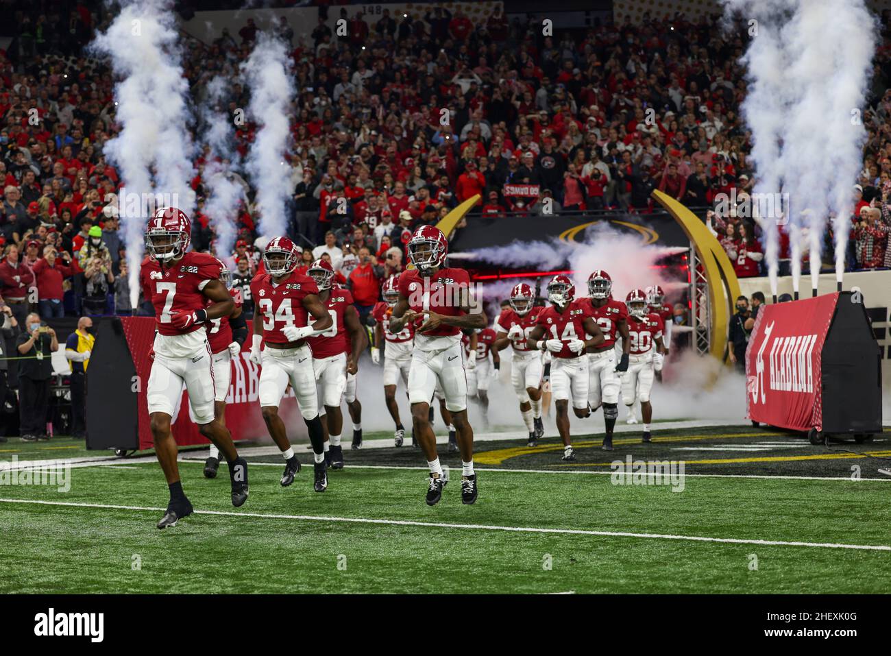 January 10, 2022: Alabama Crimson Tide wide receiver Jameson Williams ...