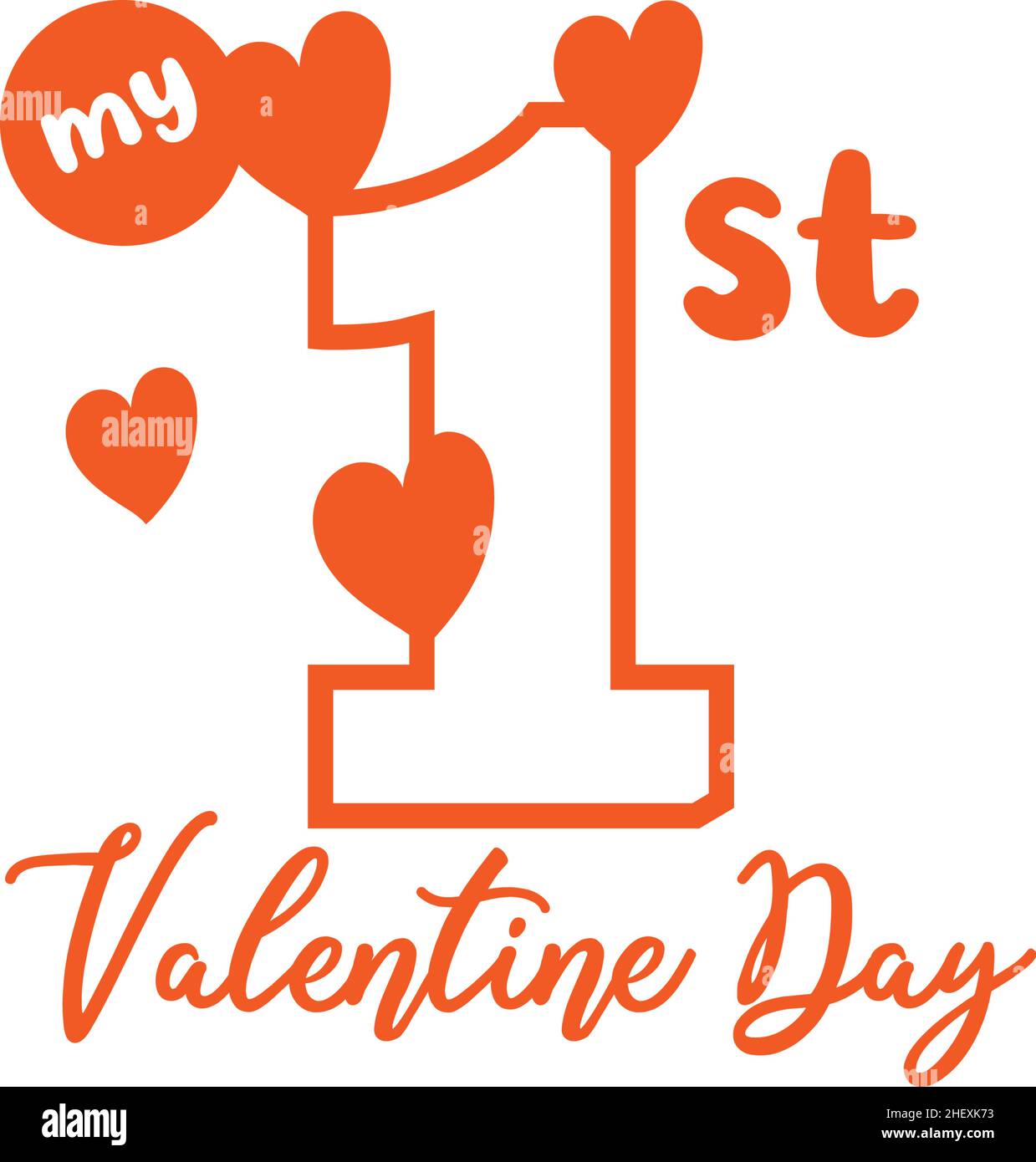 First valentines day Stock Vector Images - Alamy