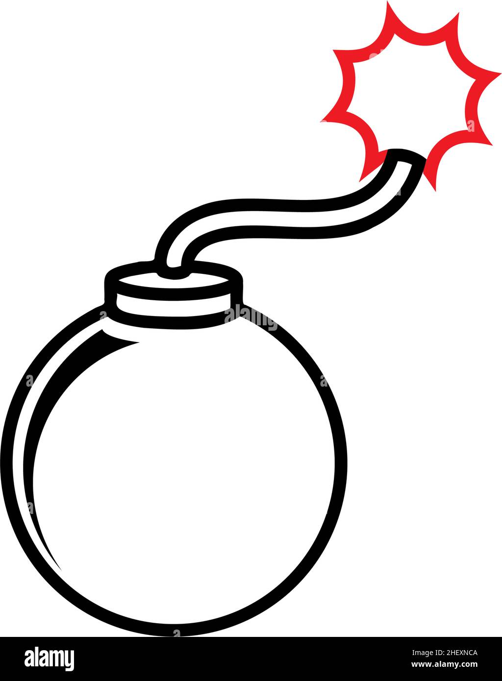 Round bomb icon design template vector isolated Stock Vector Image ...