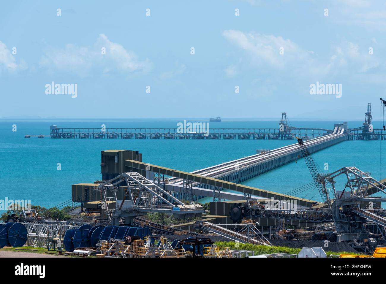 Two coal terminals at the port, Hay Point Coal Terminal (HPCT) and ...
