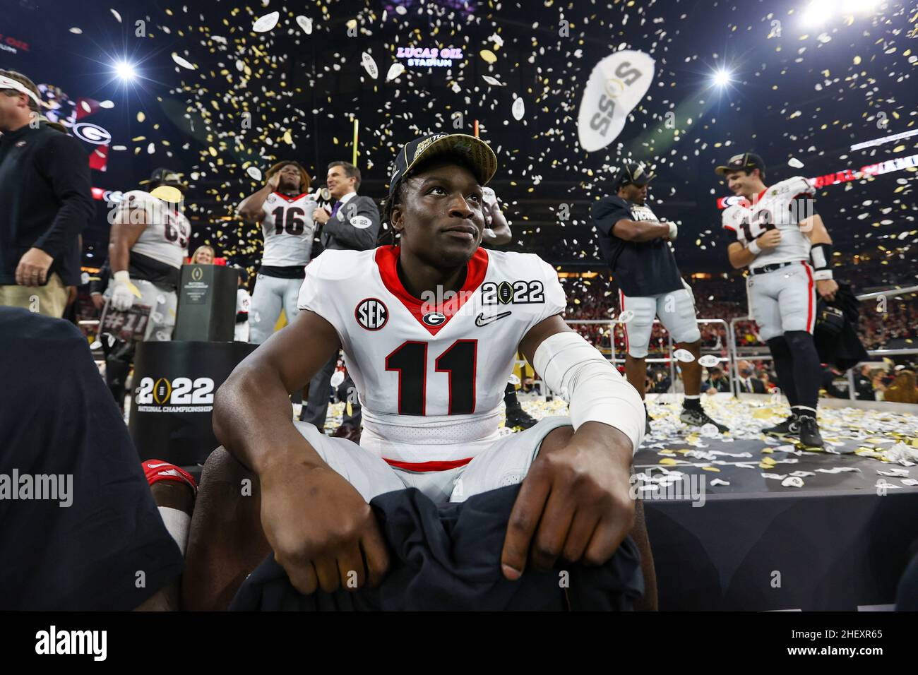 January 10, 2022: Georgia Bulldogs defensive back Derion Kendrick (11 ...