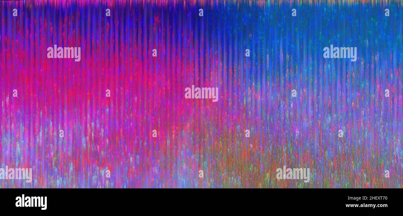 An abstract neon glitch art texture background image Stock Photo - Alamy