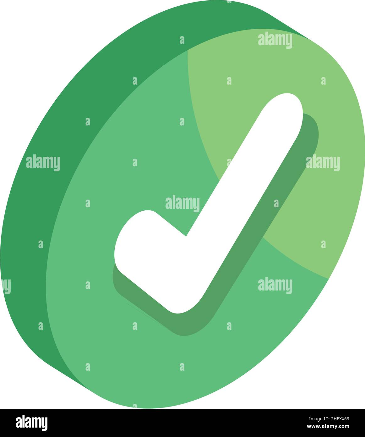 check symbol button Stock Vector Image & Art - Alamy