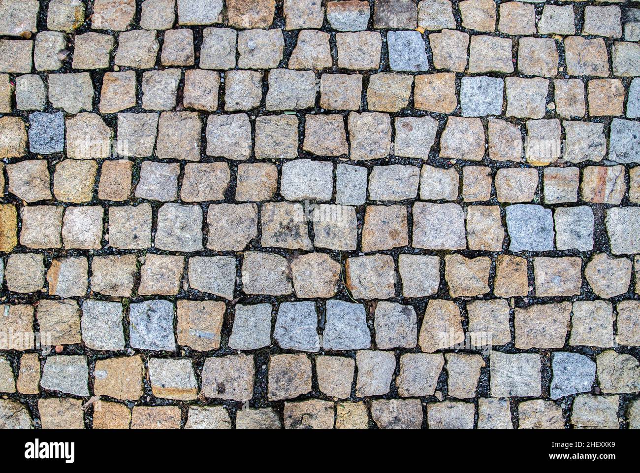 harmonic pattern of old cobble stone street Stock Photo - Alamy