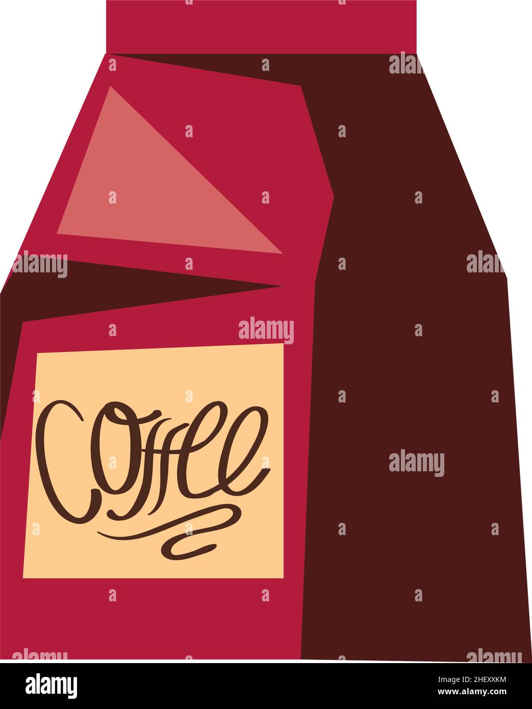 red coffee bag Stock Vector Image & Art - Alamy