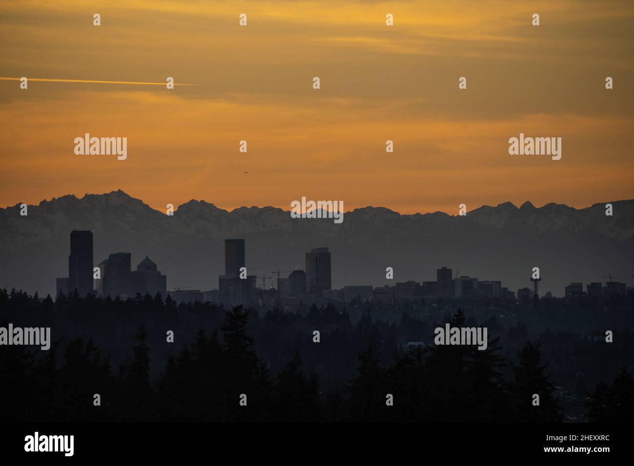 Seattle center winter hi-res stock photography and images - Alamy