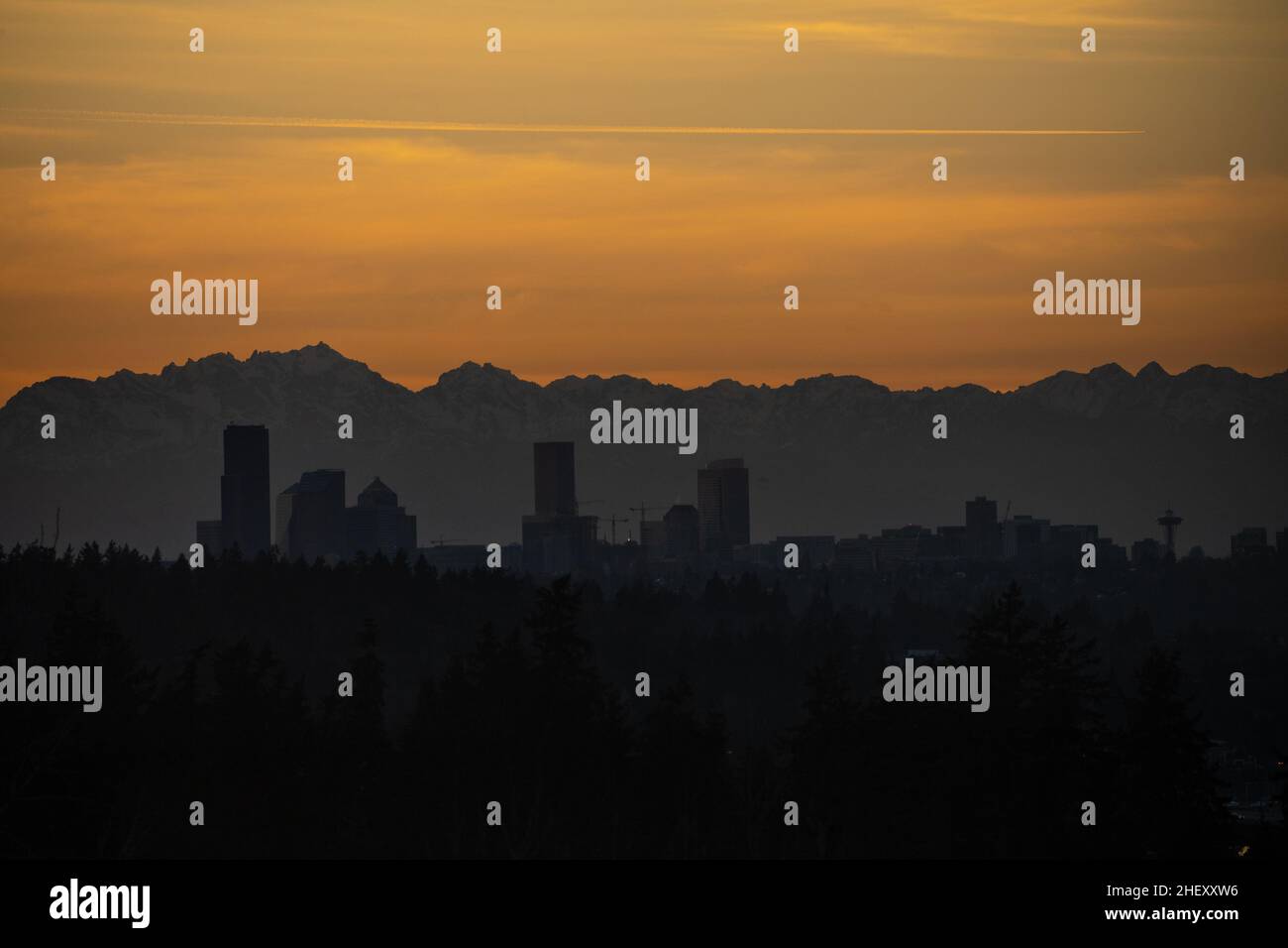 Seattle center winter hi-res stock photography and images - Alamy