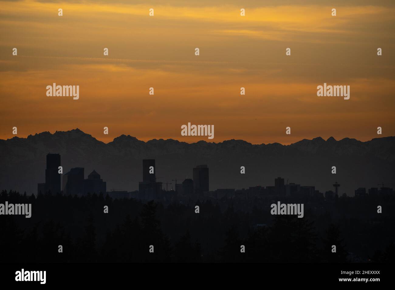 Seattle center winter hi-res stock photography and images - Alamy