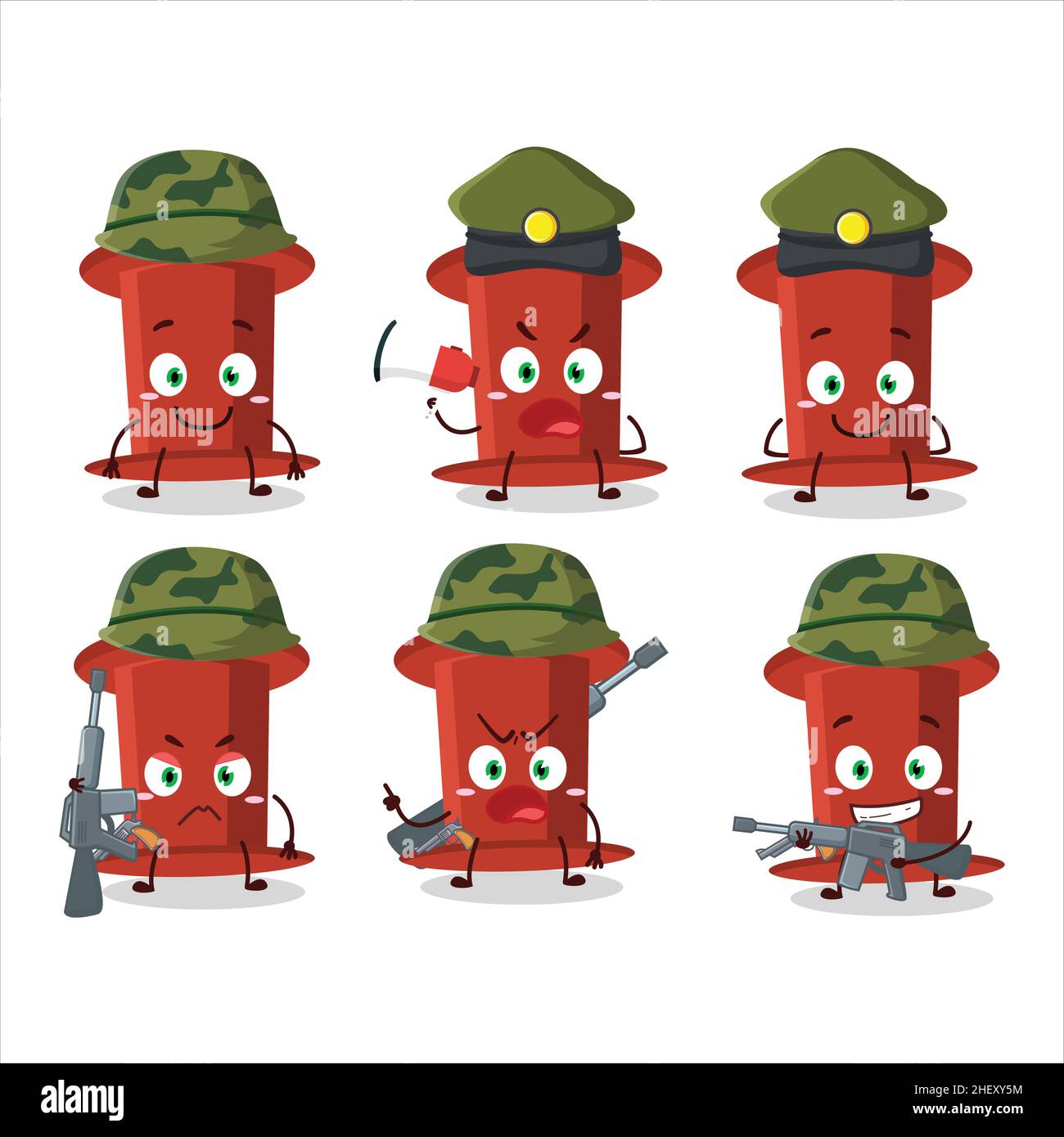 A charming soldier red push pin cartoon picture bring a gun machine ...