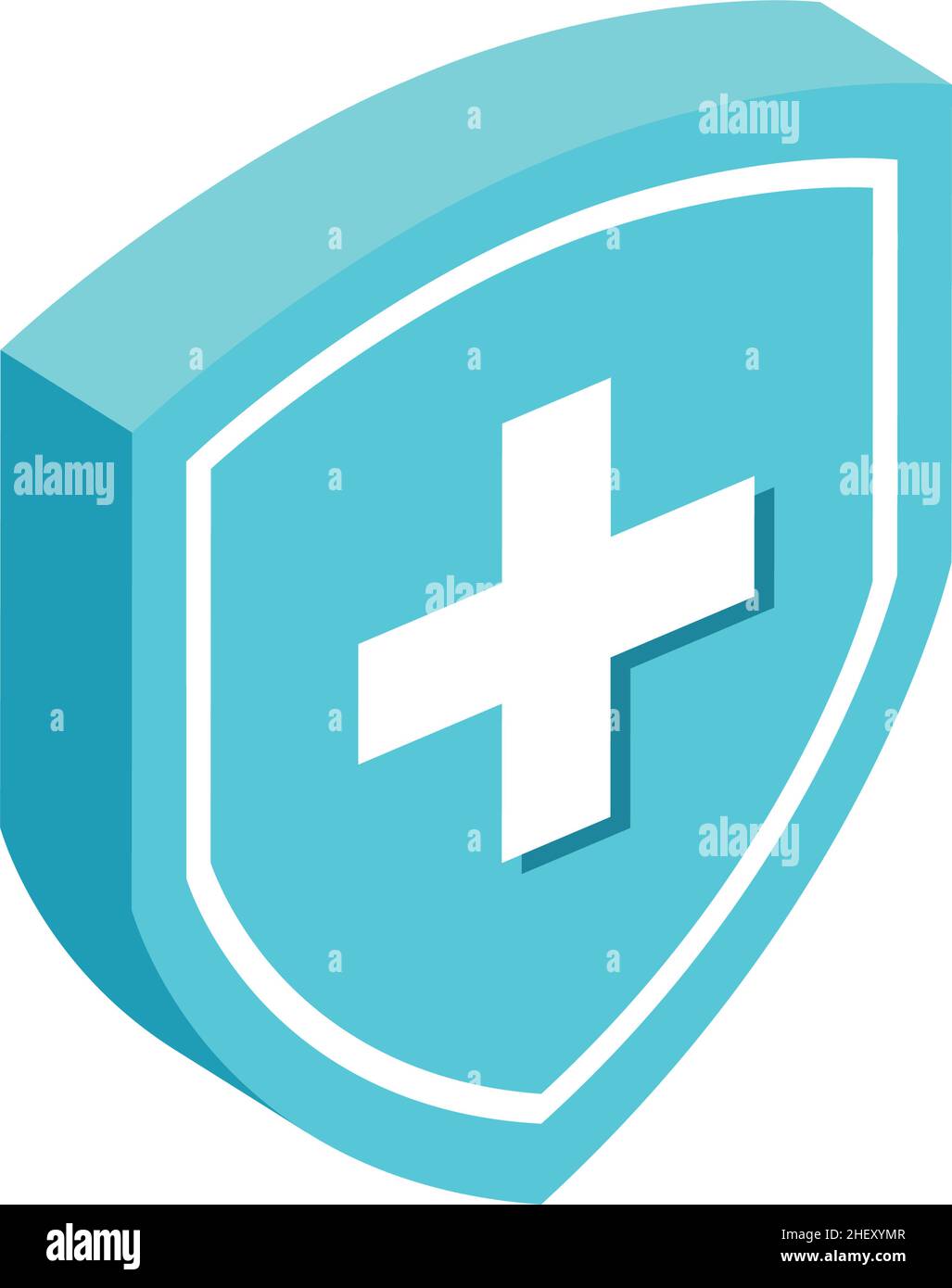 medical shield isometric Stock Vector Image & Art - Alamy
