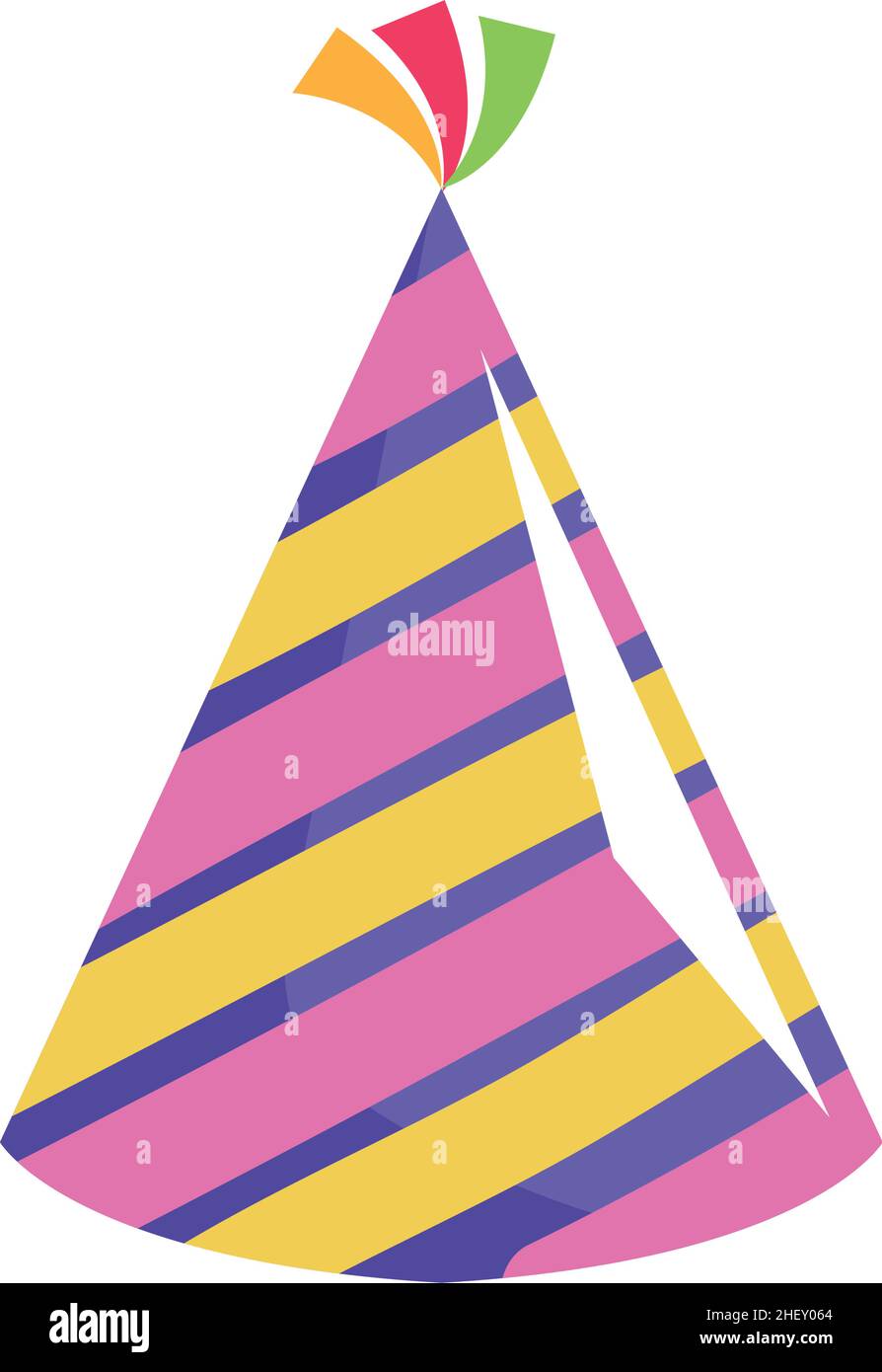 striped party hat Stock Vector Image & Art - Alamy