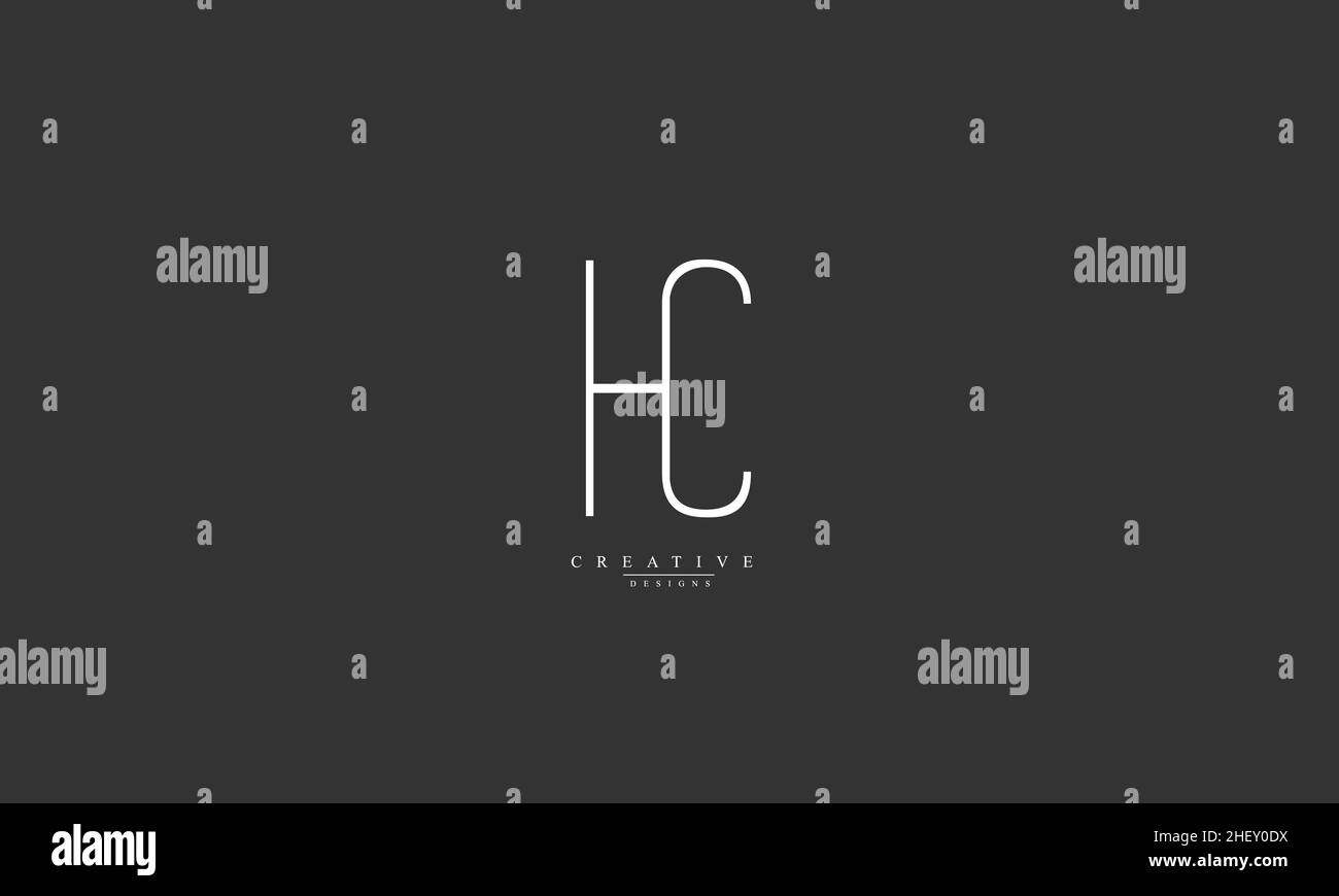H c logo design hi-res stock photography and images - Alamy
