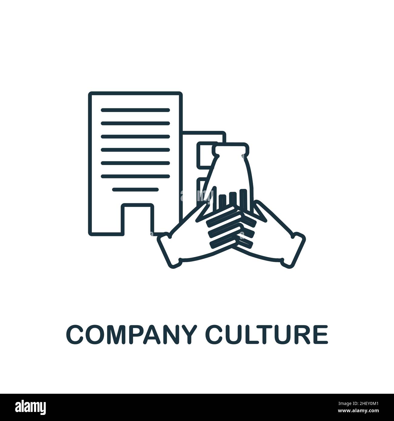 Company Culture icon. Line element from digital transformation ...