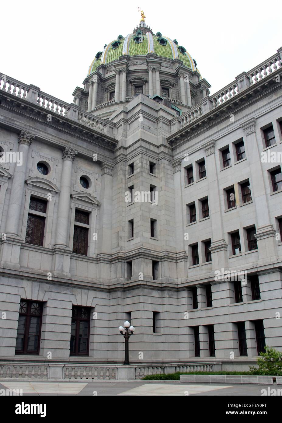 Pennsylvania State Capitol complex, partial view of the main building ...