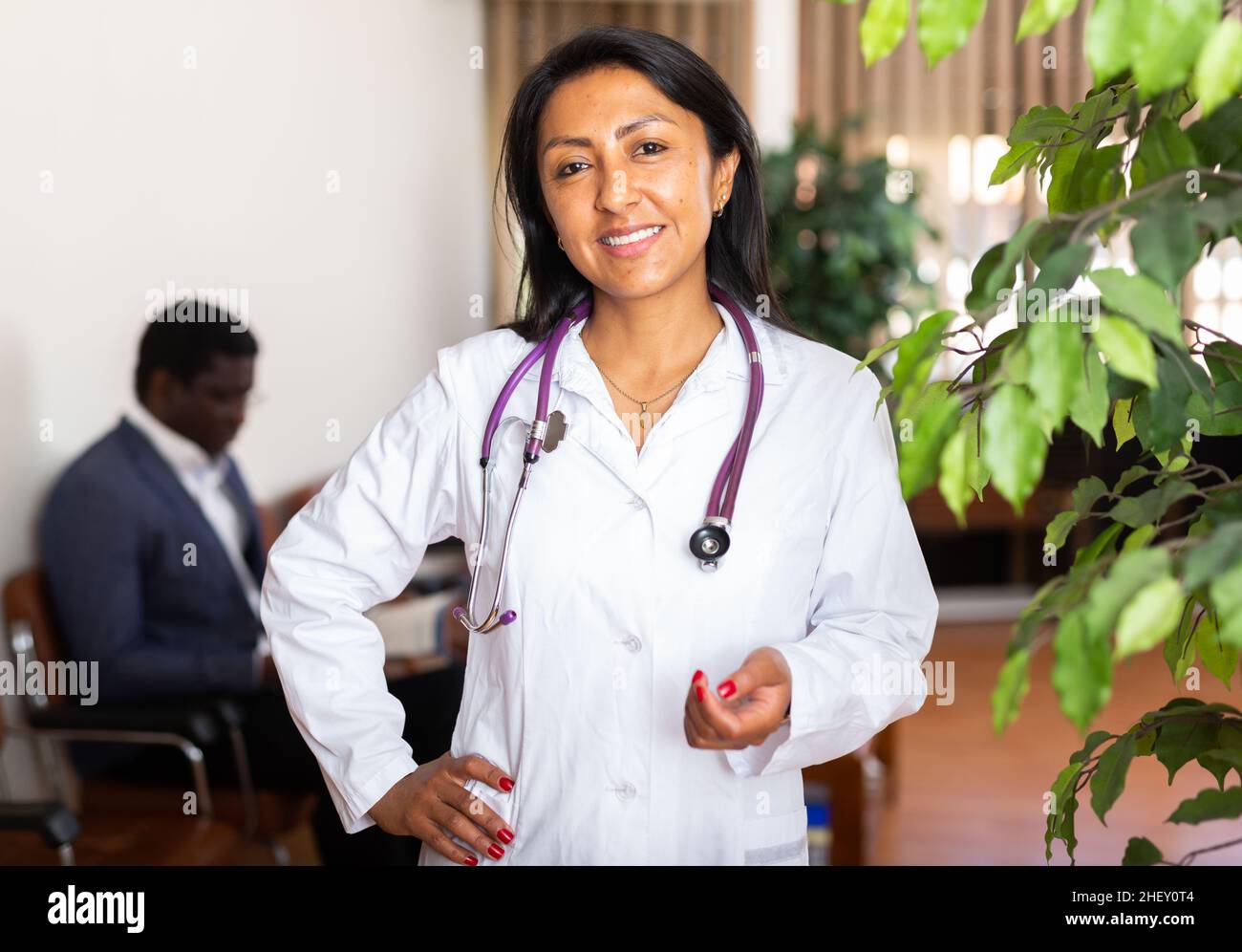 Smiling brazilian female doctor hi-res stock photography and images - Alamy