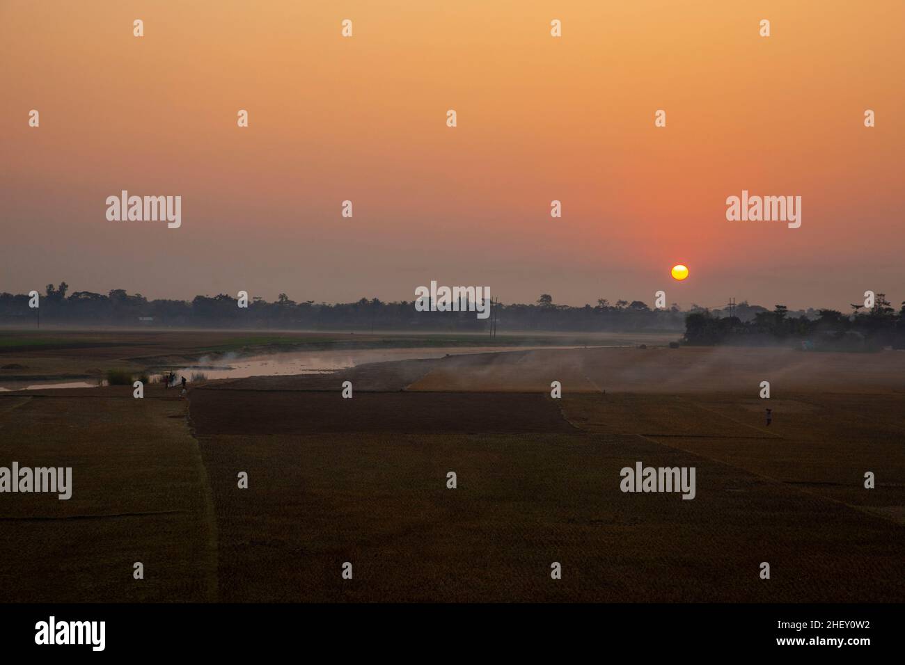 Sunrise at Sunamganj, Bangladesh Stock Photo - Alamy