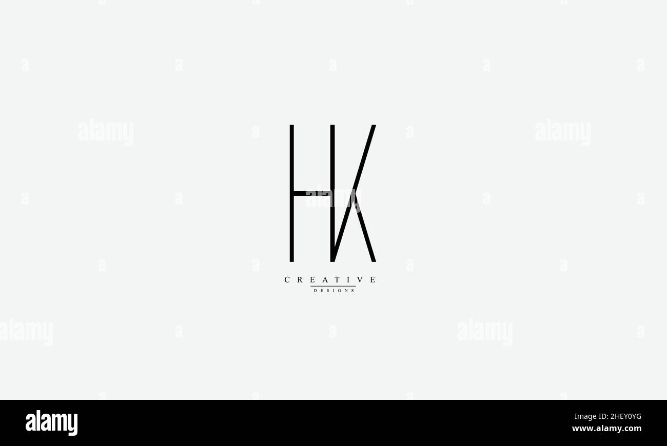 HK KH H K vector logo design template Stock Vector Image & Art - Alamy