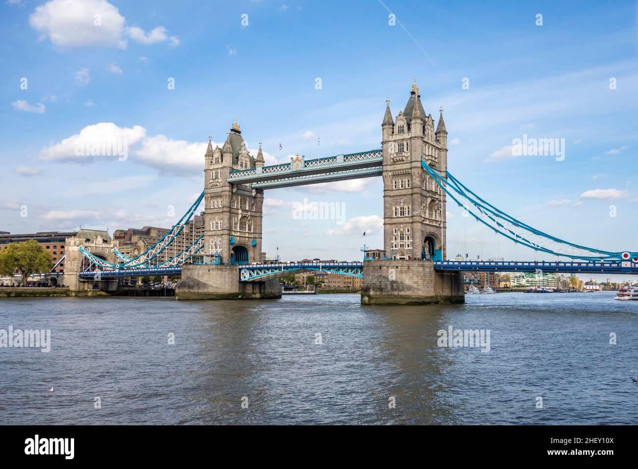 famous old drawbridge called tower bridge in London, UK Stock Photo - Alamy