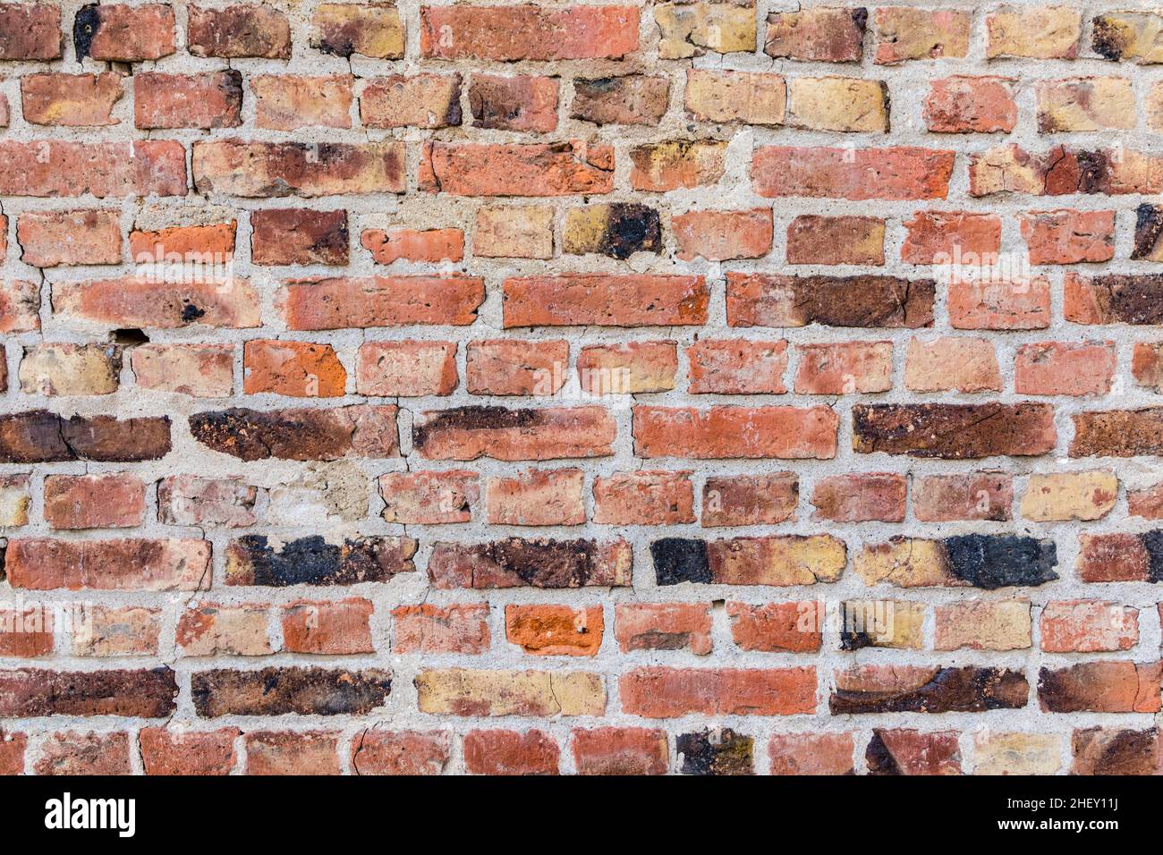 pattern of old red brick wall in detail Stock Photo - Alamy