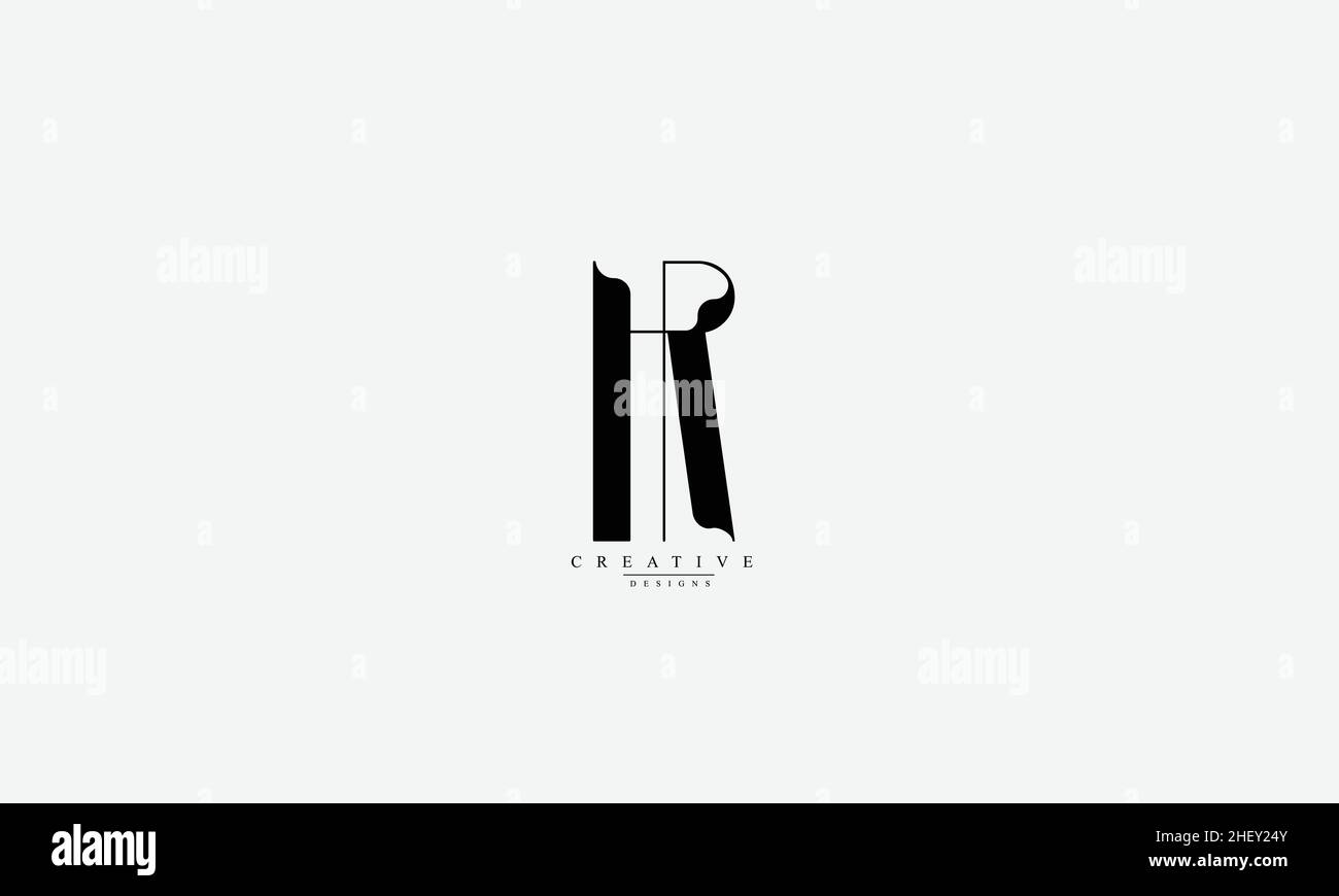Hr logo design hi-res stock photography and images - Alamy