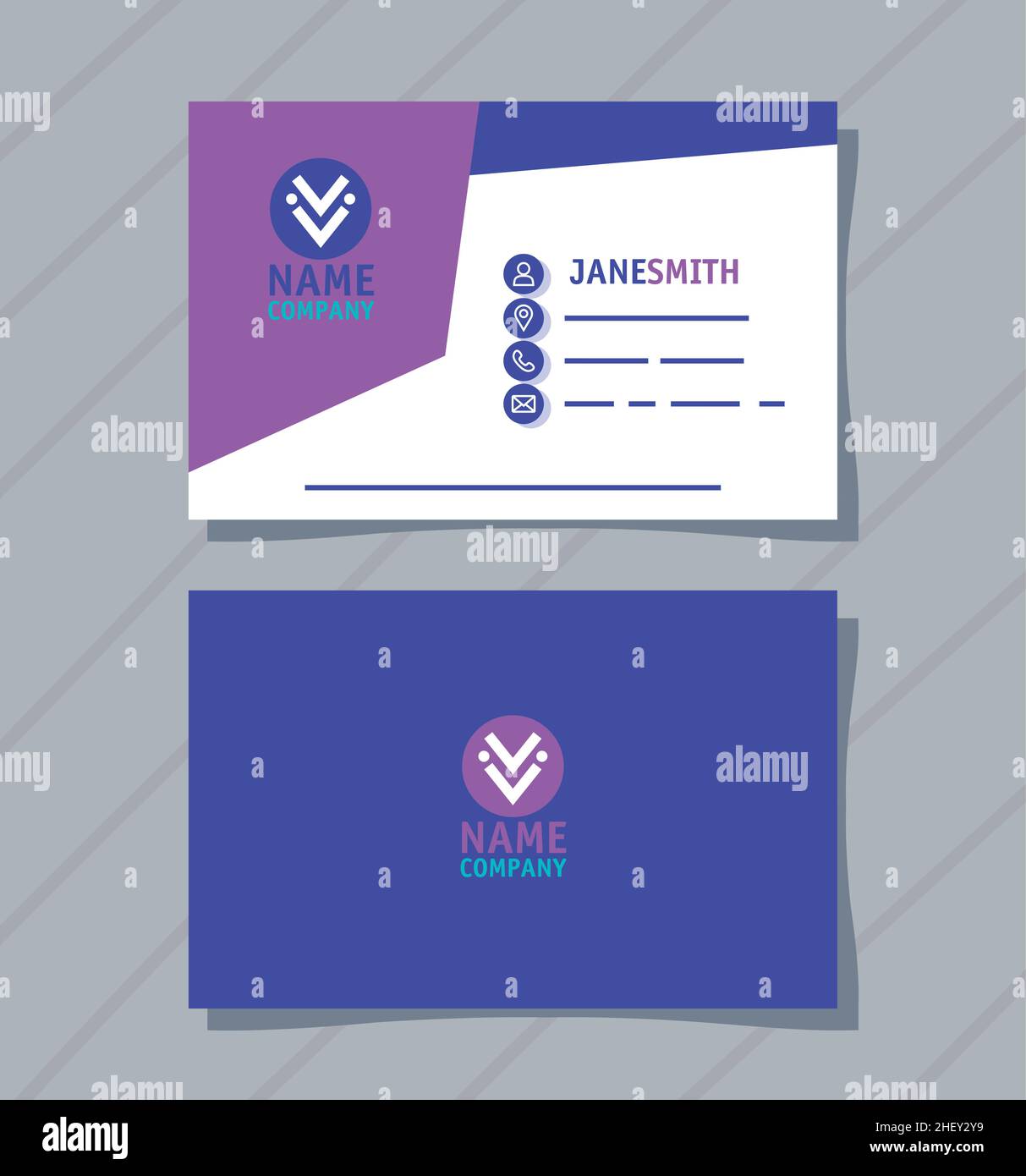 blue business cards styles Stock Vector Image & Art - Alamy