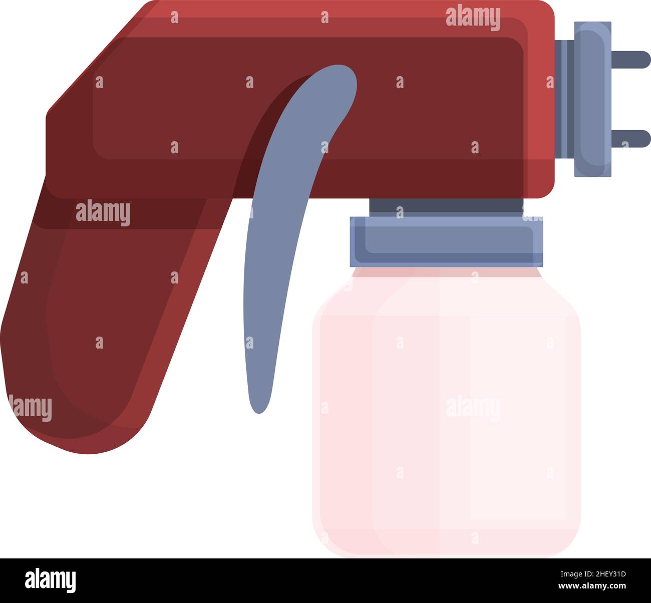 Paint gun icon cartoon vector. Air painter. Car auto Stock Vector Image ...