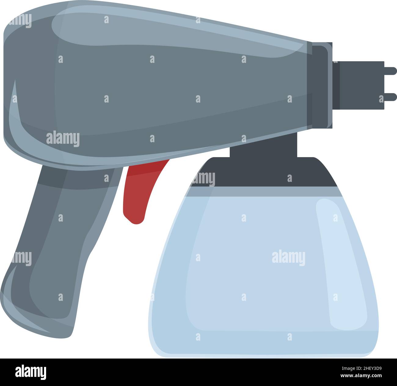 Sprayer compressor icon cartoon vector. Paint gun. Air painter Stock ...