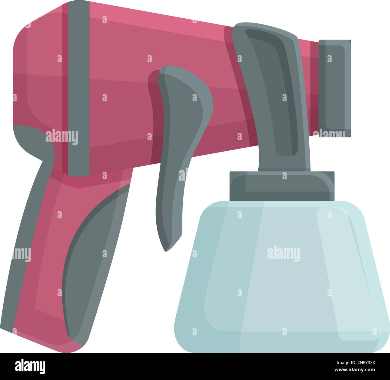 Lacquer sprayer icon cartoon vector. Spray gun. Air painter Stock ...