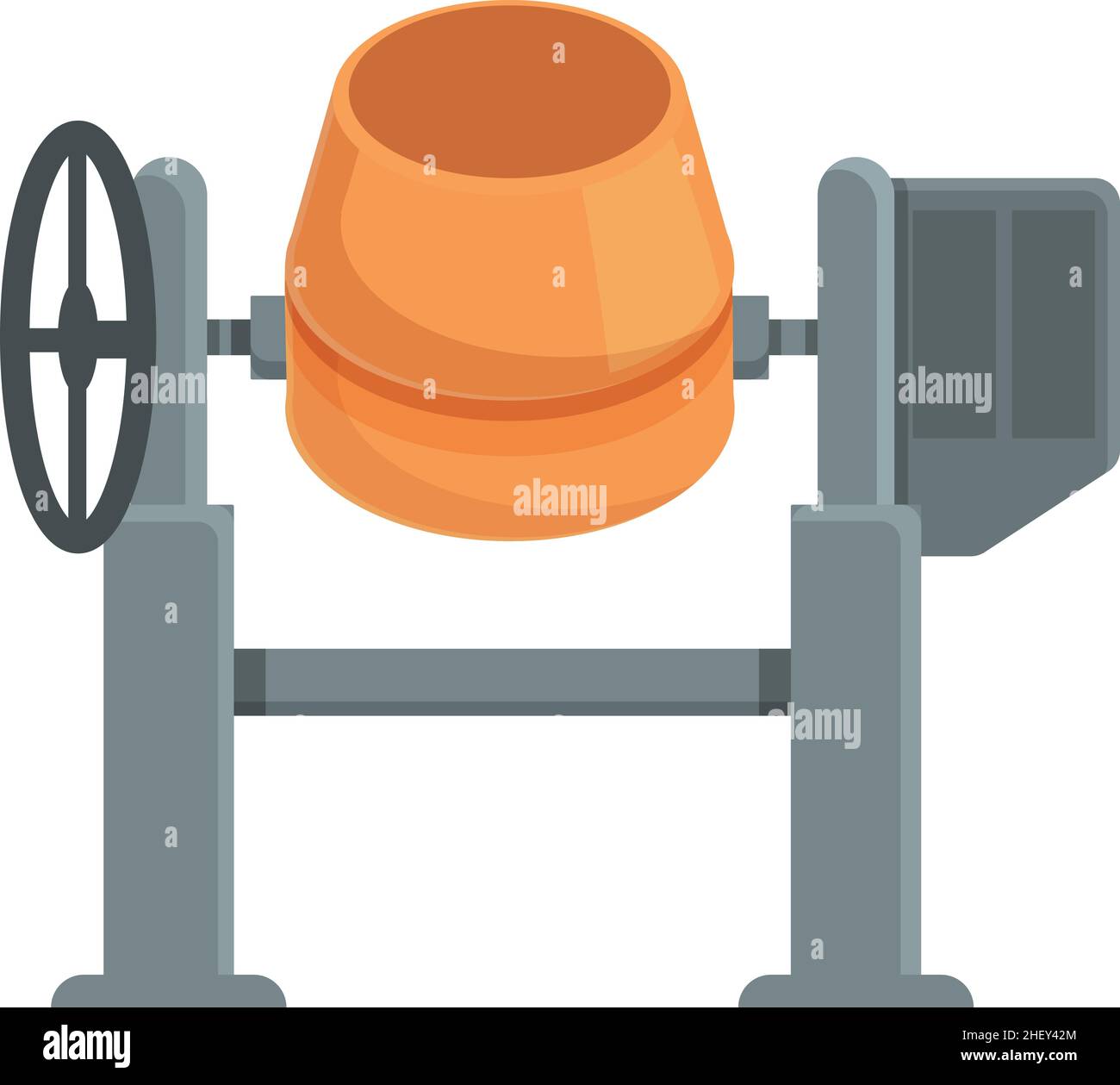 Classic mixer icon cartoon vector. Cement construction. Concrete mix ...