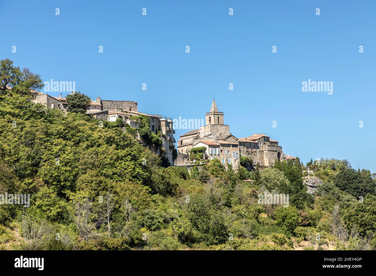 scenic french provence village of Vebasque Stock Photo - Alamy