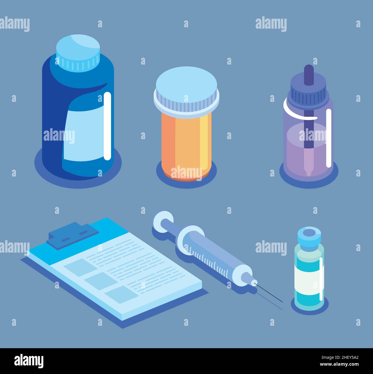 six medicine isometric icons Stock Vector Image & Art - Alamy