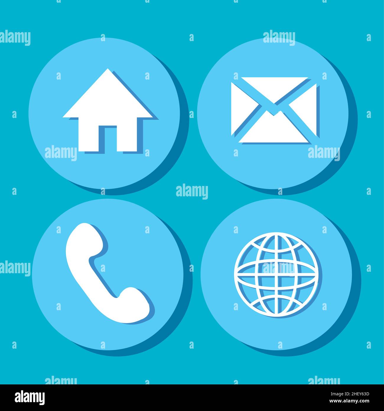 four social media icons Stock Vector Image & Art - Alamy