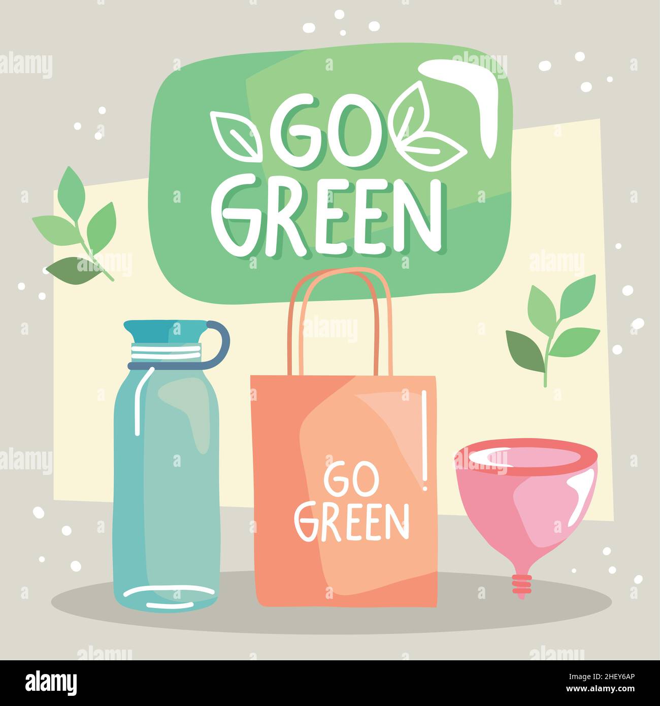 three go green icons Stock Vector Image & Art - Alamy