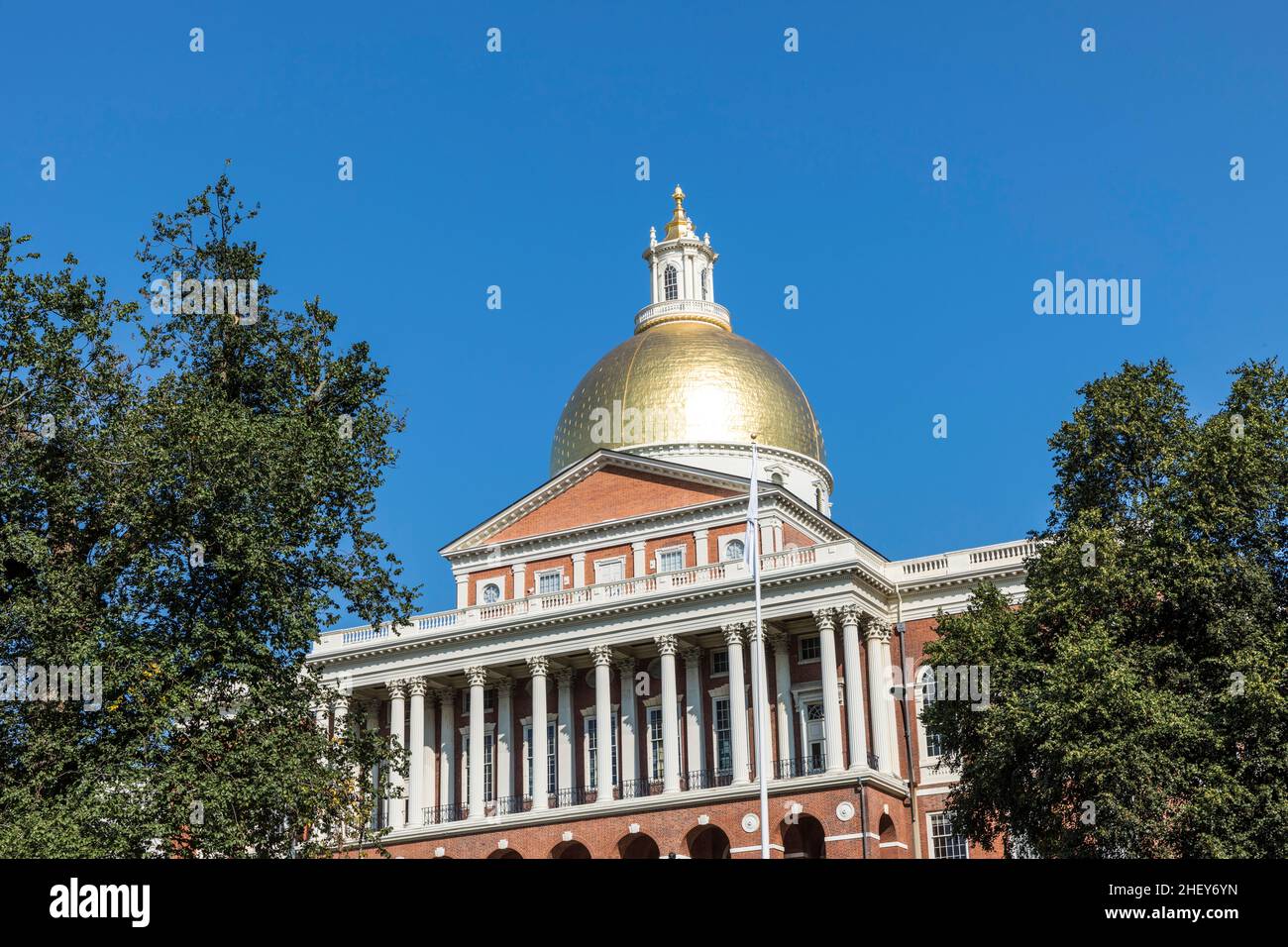 famous state capitol in Boston, Massachusetts, USA Stock Photo - Alamy