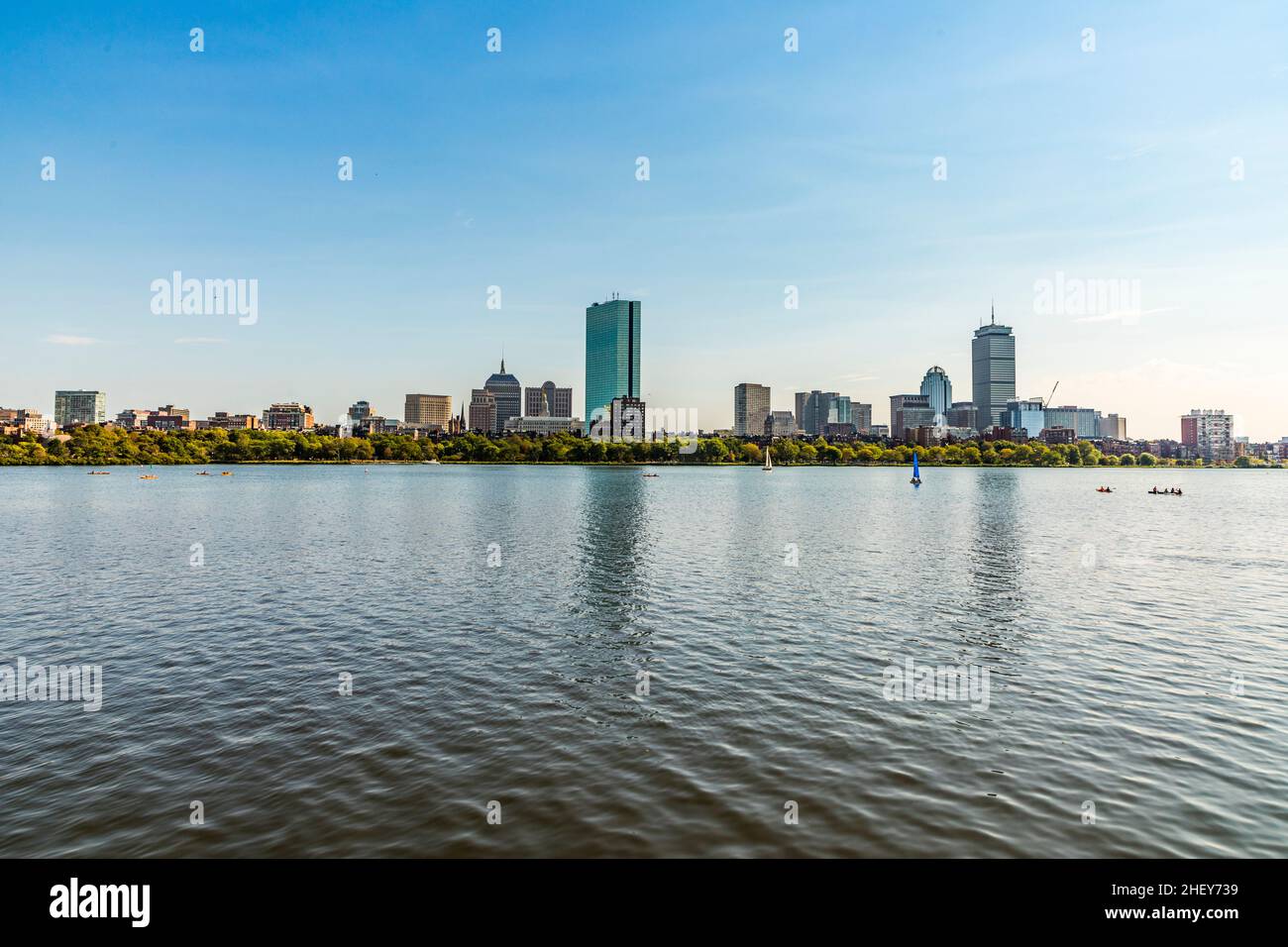 Boston massachusetts skyline seen hi-res stock photography and images ...