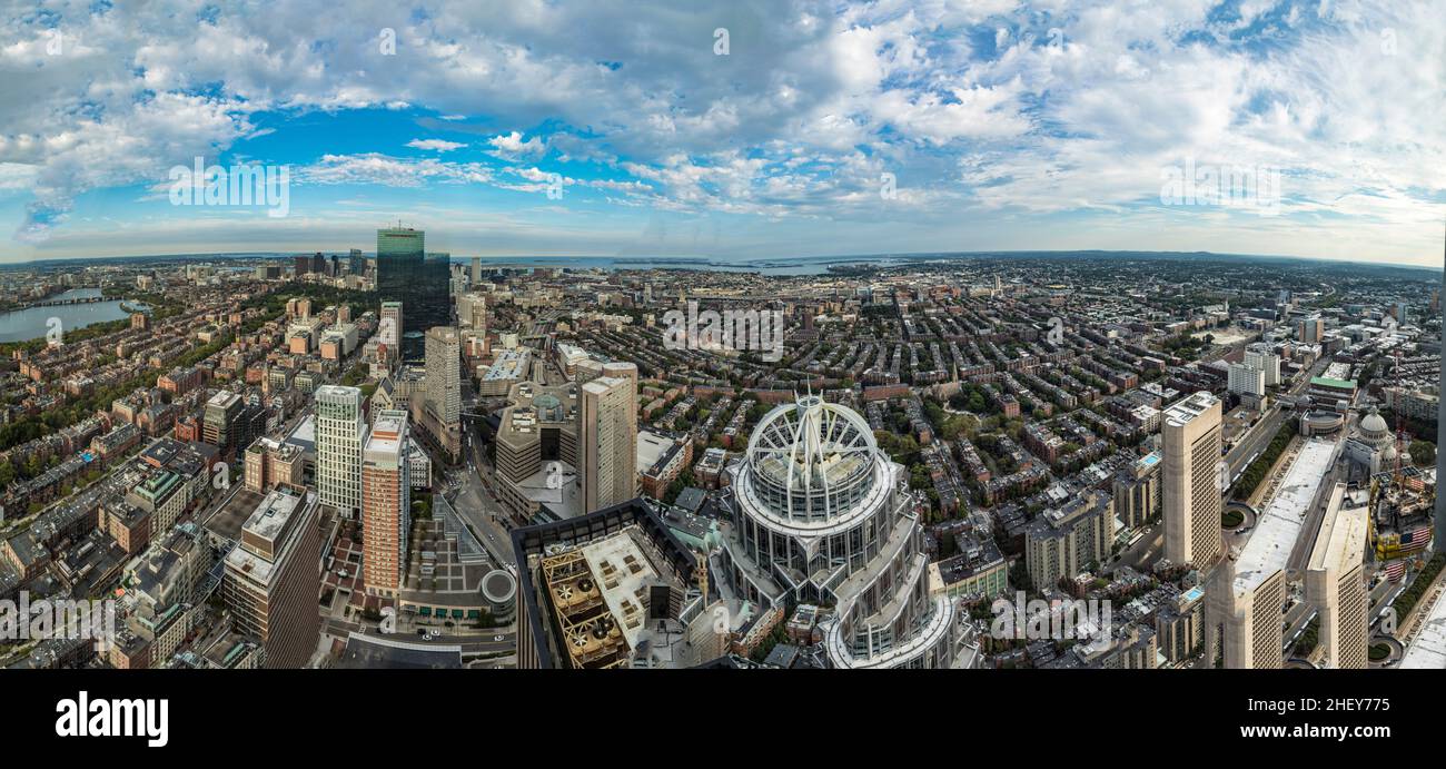 Boston massachusetts city aerial hi-res stock photography and images ...