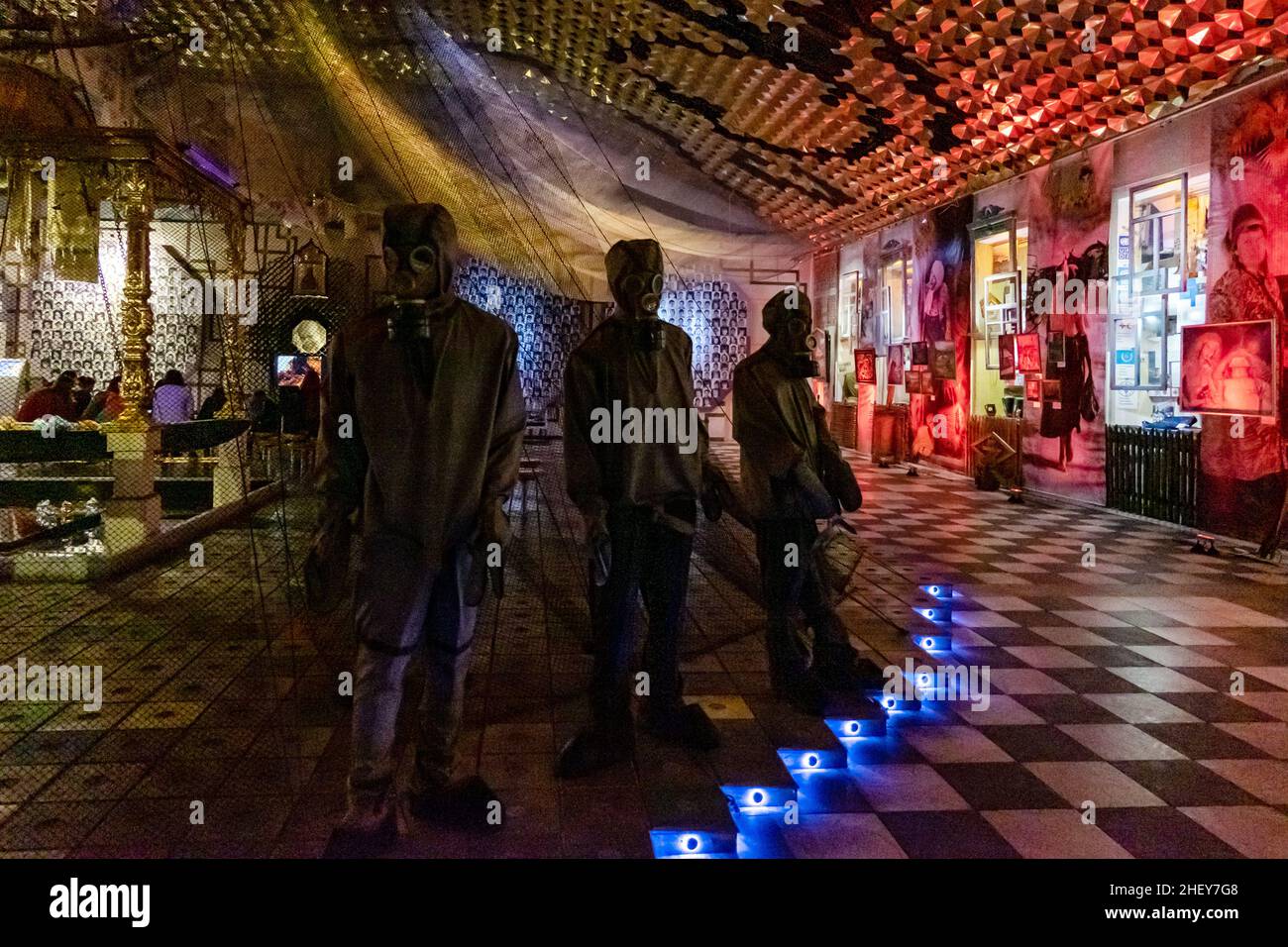 The interior of the Chernobyl museum in Kiev.This museum dedicated to ...