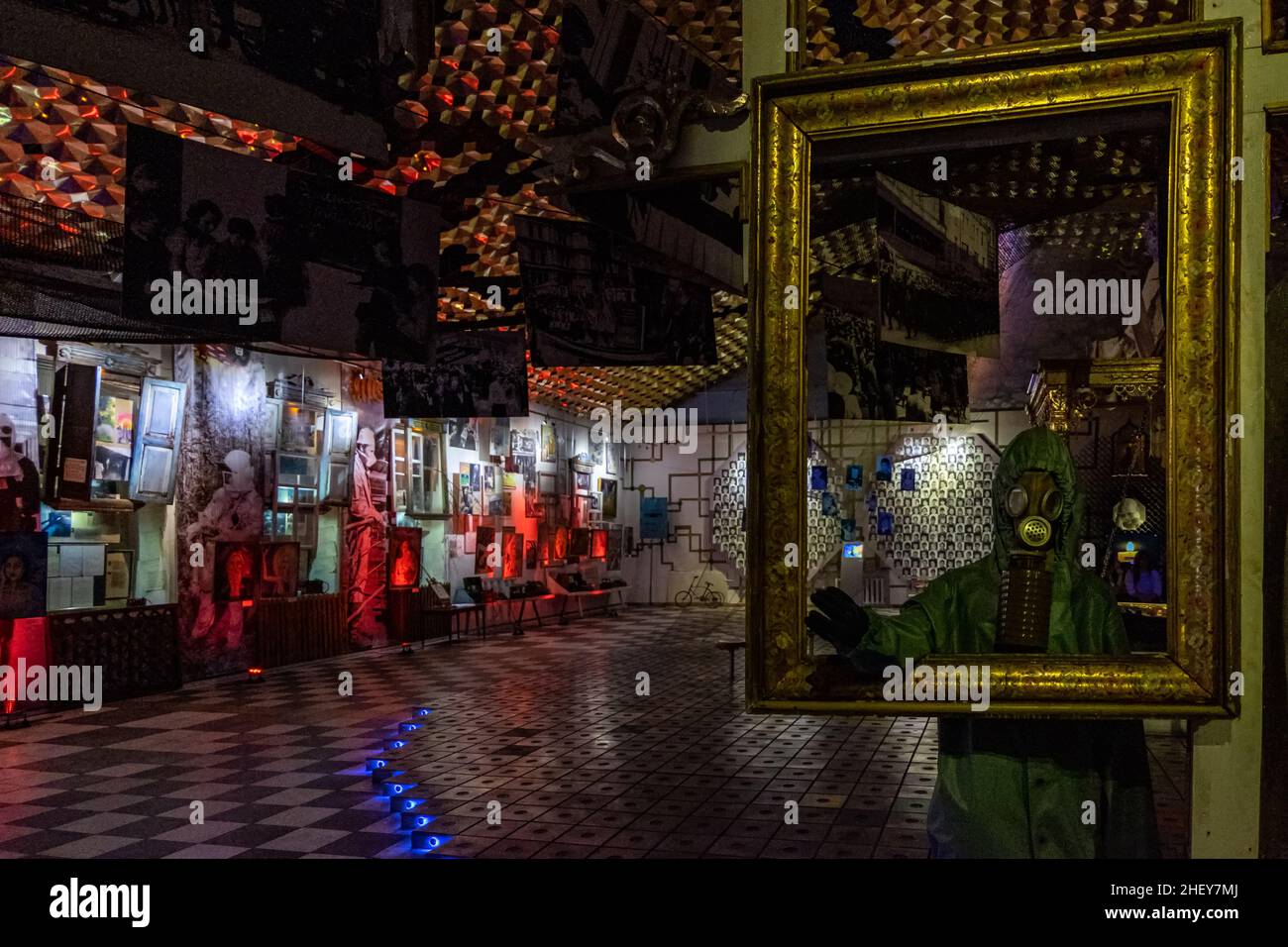 The interior of the Chernobyl museum in Kiev.This museum dedicated to ...