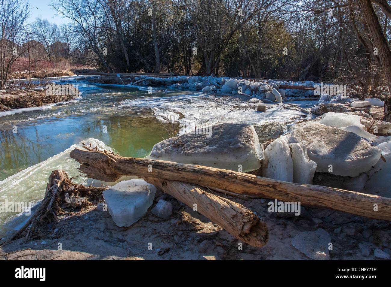 Orono Crown Land Conservation Area Ontario Canada in winter Stock Photo ...