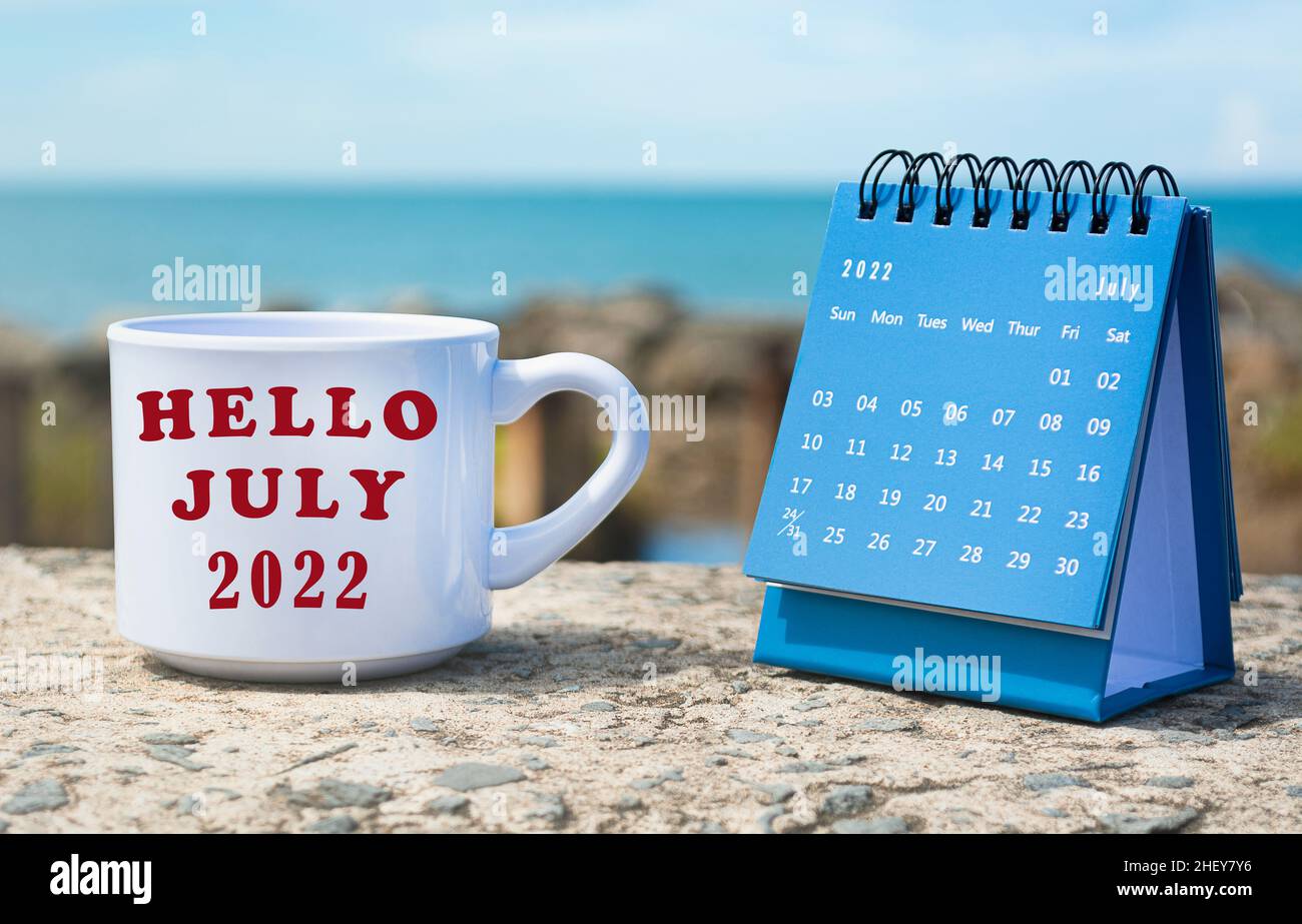 Hello july hi-res stock photography and images - Alamy