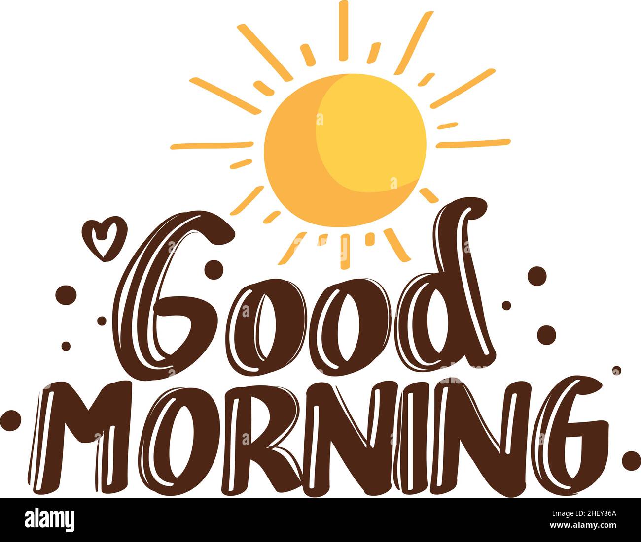 good morning with sun Stock Vector Image & Art - Alamy