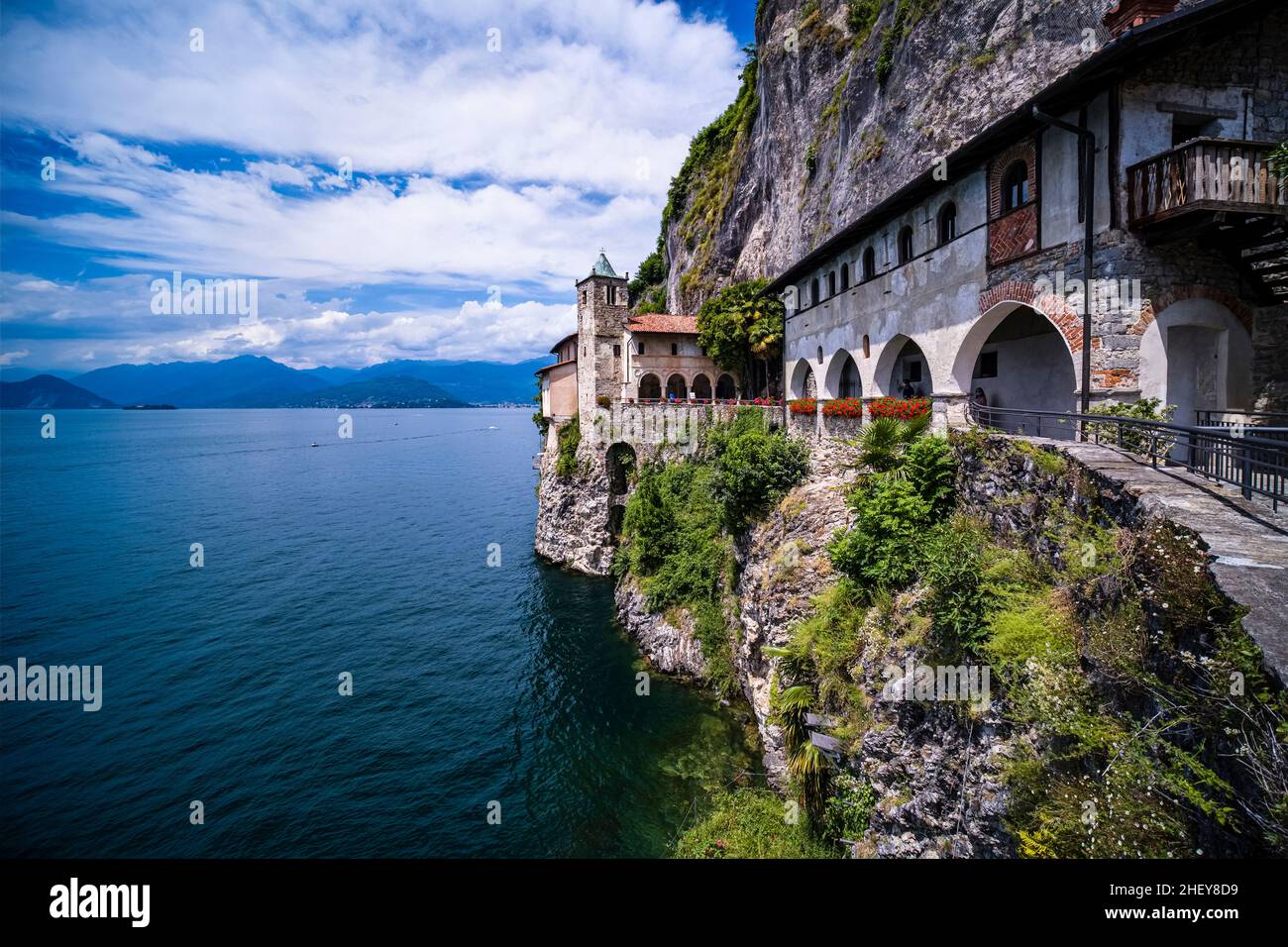The Hermitage of Santa Caterina del Sasso, a Roman Catholic monastery ...