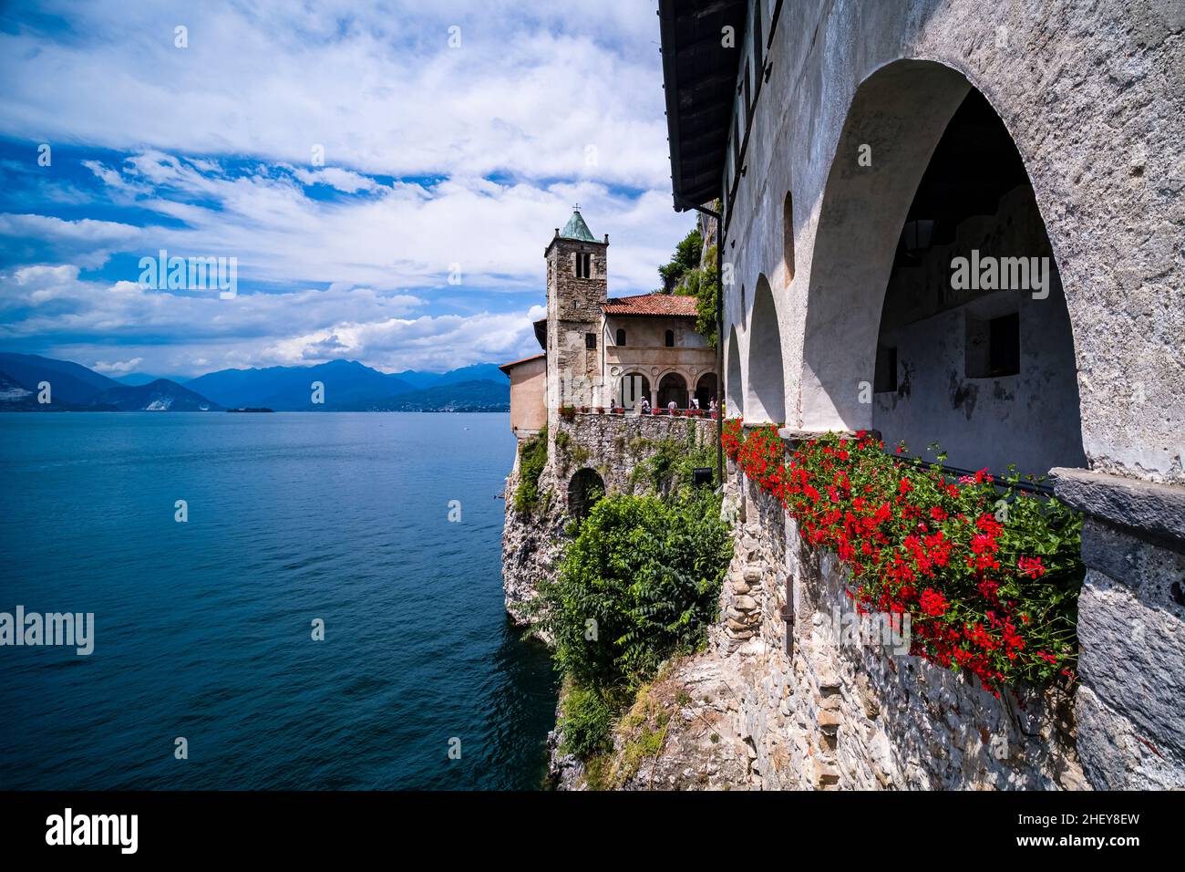 The Hermitage of Santa Caterina del Sasso, a Roman Catholic monastery ...
