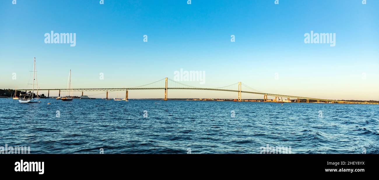 Newport bridge in usa hi-res stock photography and images - Alamy