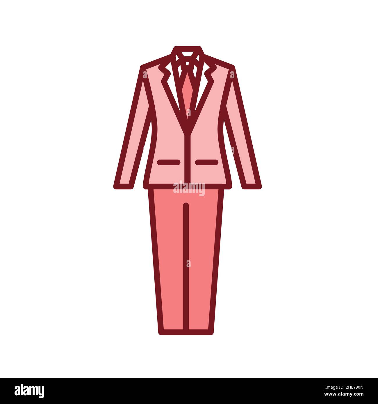 Groom's outfit line color icon. Men's suit. Wedding boutique. Isolated ...